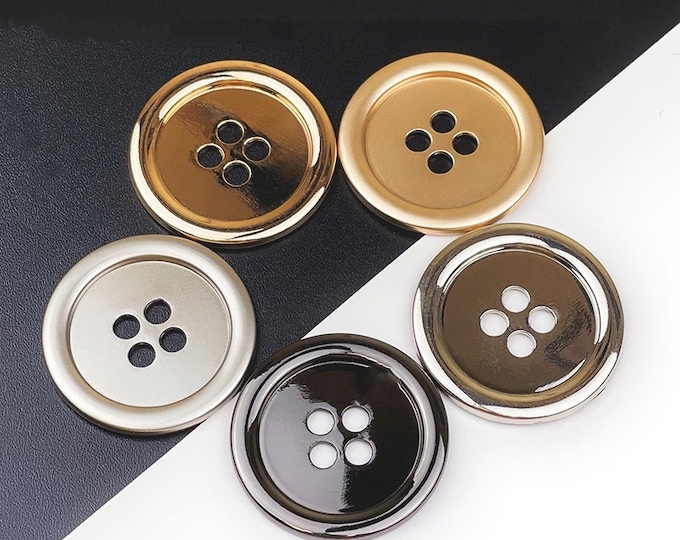 Two Bakelite and Rhinestone Concave One Inch Buttons - Etsy