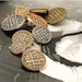 Metal Weave Buttons: Grid Design for Sewing - 6 Pcs - Etsy