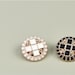 Metal Cross Buttons-6pcs Gold White Black Hollow Button for Blazer/coat ...