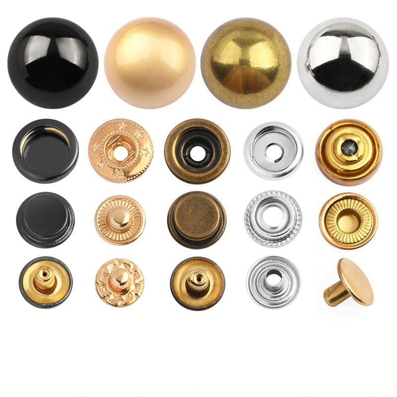 Black Metal Snap Buttons - Etsy