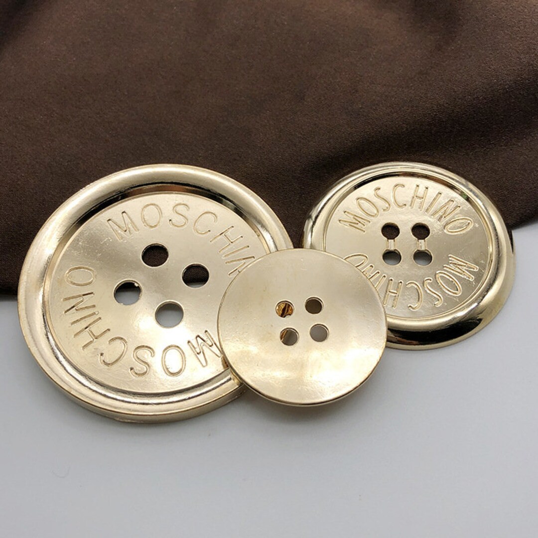 Metal Hole Buttons-6pcs Extra Large Gold Button for Suit/shirt/blazer ...