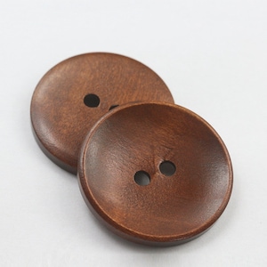 Dark Brown Wood Buttons: Vintage Style Sewing Supplies(20/50/100/200pcs ...