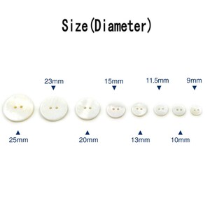 Mother of Pearl Buttons-100pcs Double White Natural River Shell Button ...
