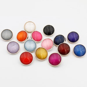 Resin Pearl Buttons-10pcs Colorful Gold Button for Pajamas/blazer/coat ...