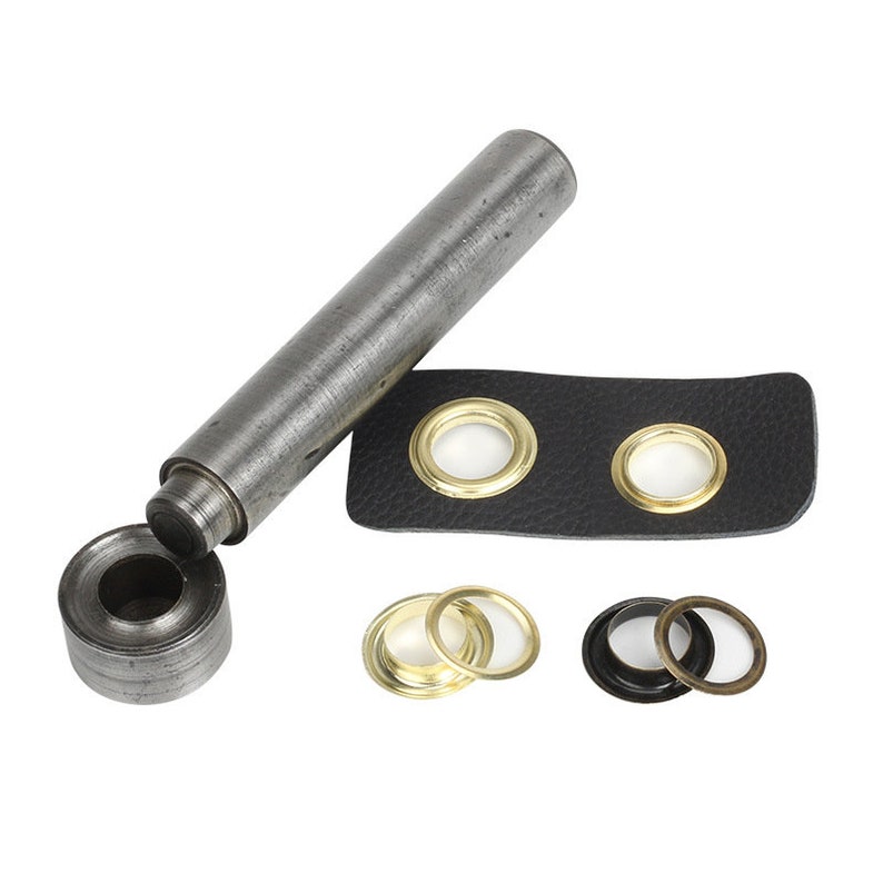 Eyelet Setter Kit: Steel Grommet Repair Punch for Shoes, Garments, Bags ...
