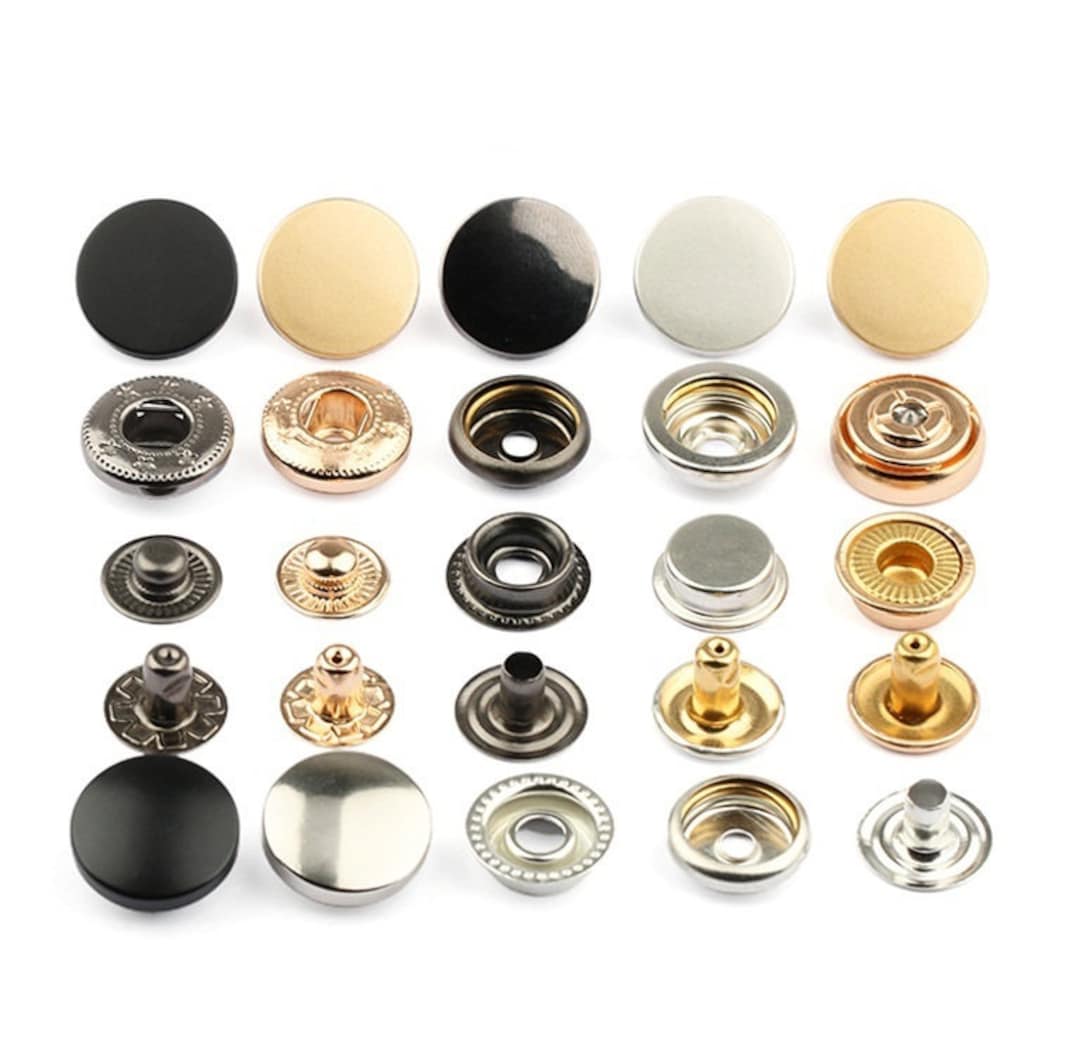 Metal Snap Buttons-10pcs Press Stud Popper for Jeans/jacket/coat ...