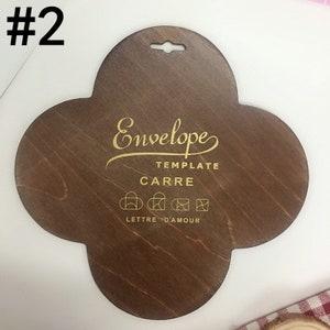 Wood Envelope Template Vintage Craft DIY Handmade Wooden Pendant for ...
