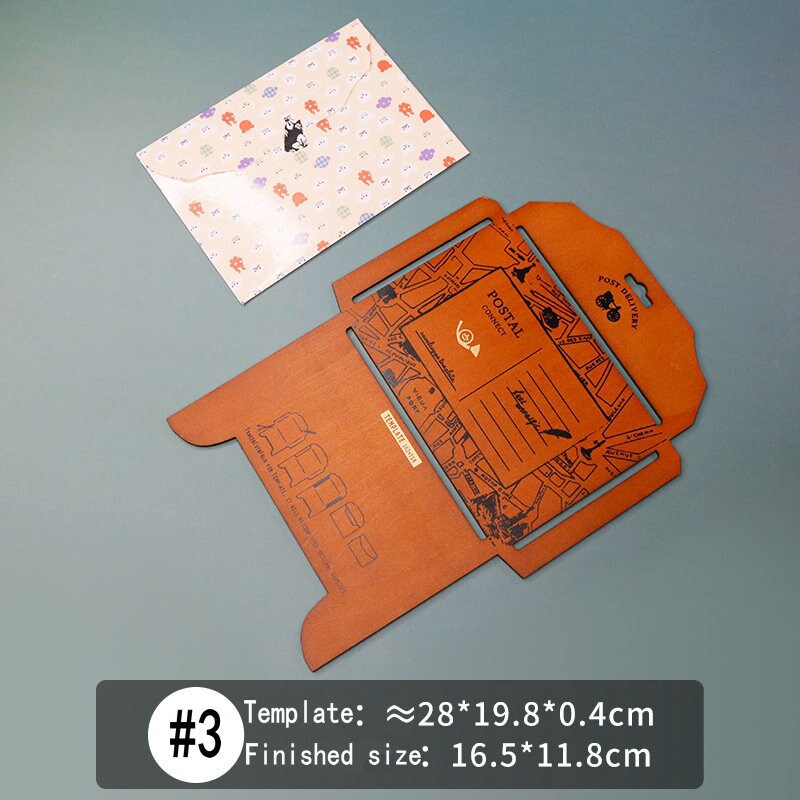Wood Envelope Template Handmade Wooden Pendant for Box/paper Bag ...