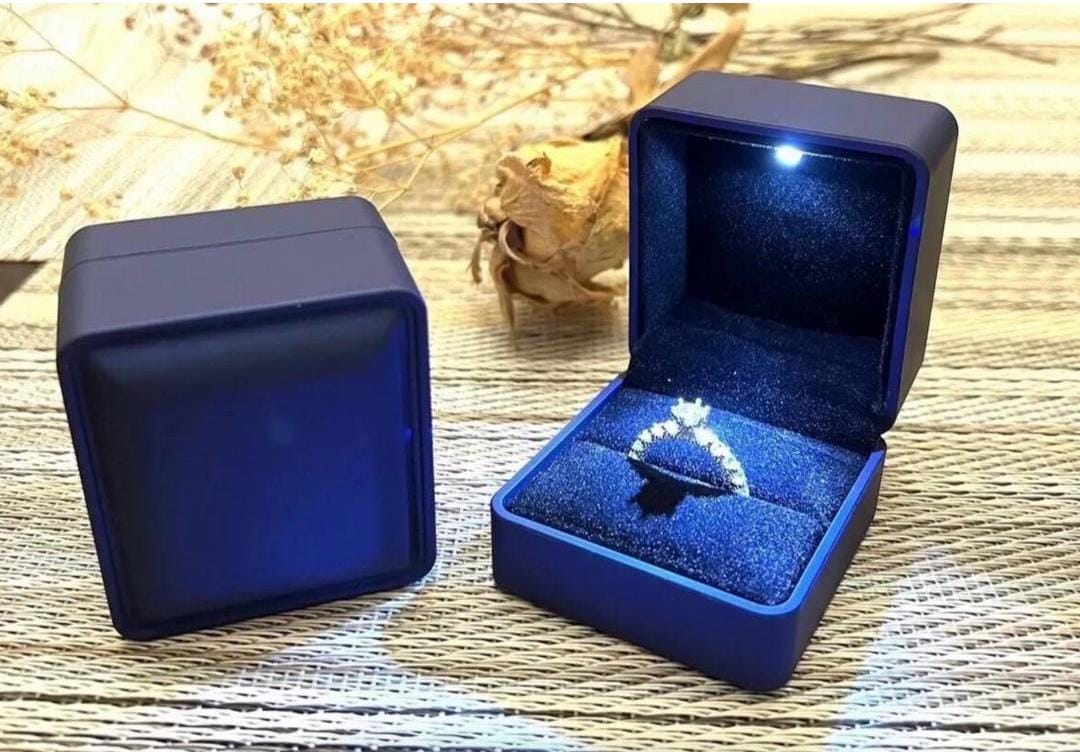 New Design LED Light Engagement / Wedding / Anniversary Jewelry Ring ...