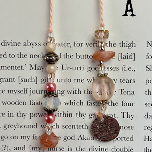 Beaded Peach Bookmark - Etsy