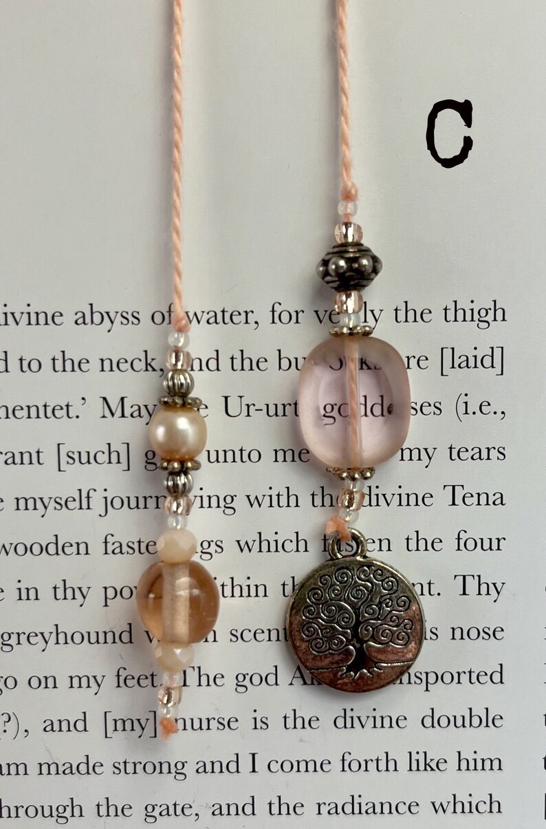 Beaded Peach Bookmark - Etsy