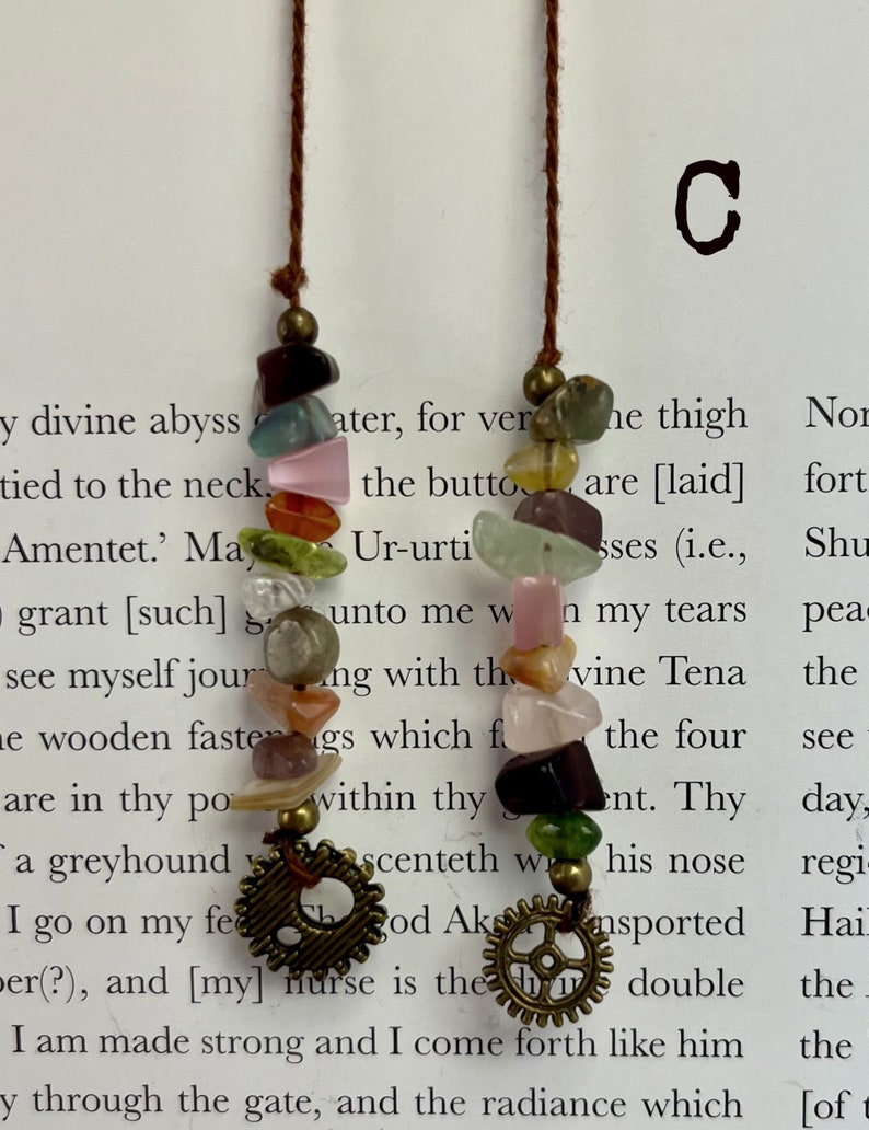 Beaded Stone Chip Bookmark - Etsy