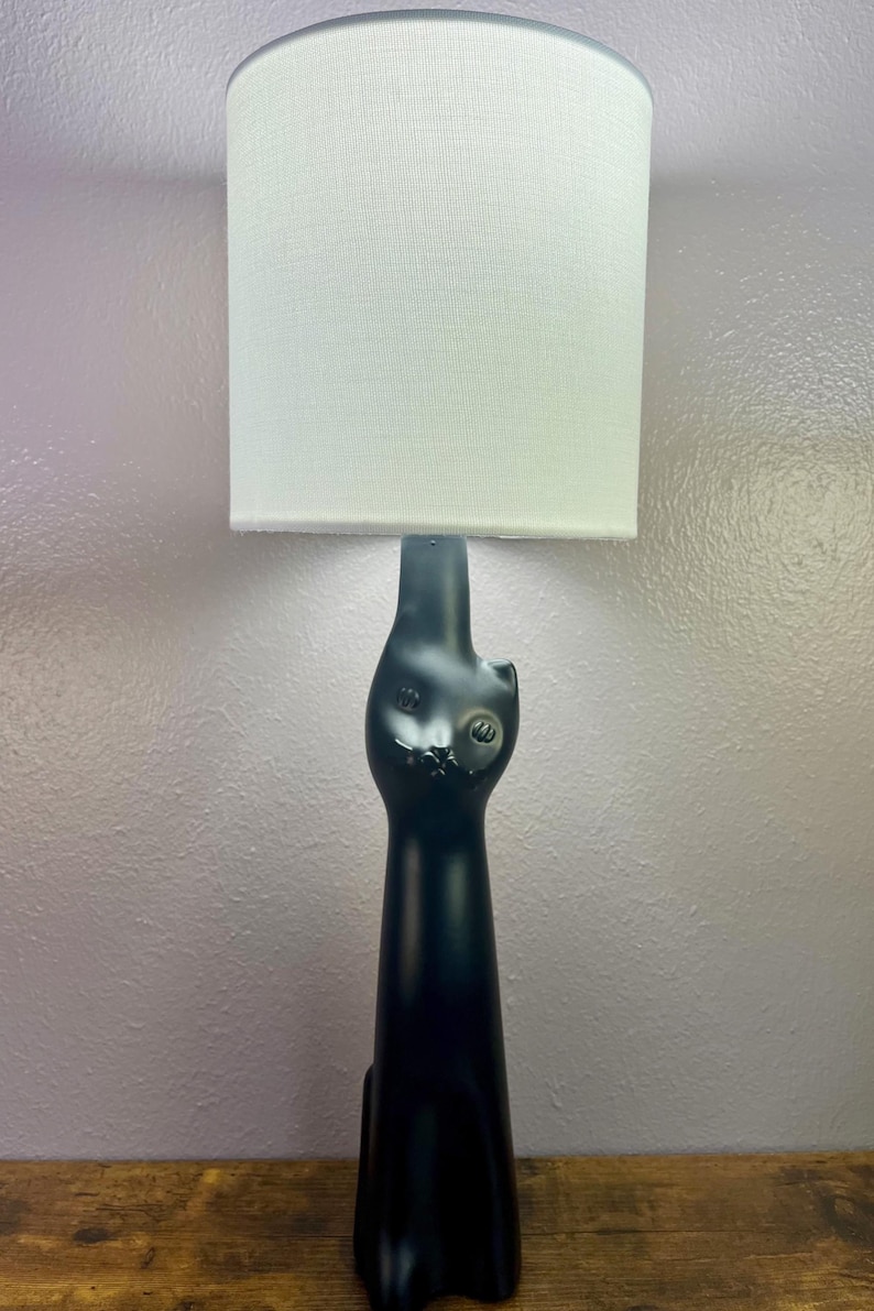 Black Cat Lamp - Etsy
