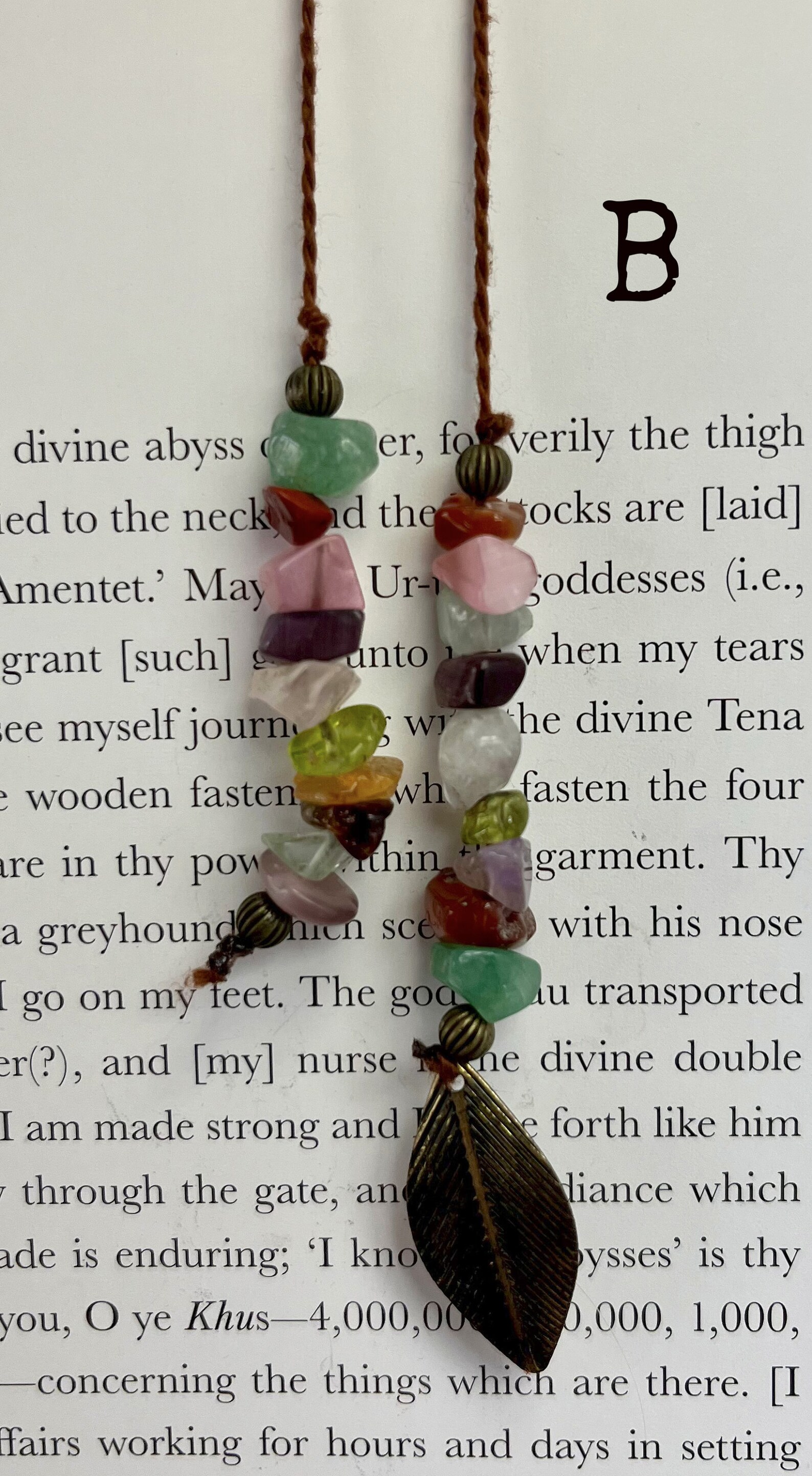 Beaded Stone Chip Bookmark - Etsy