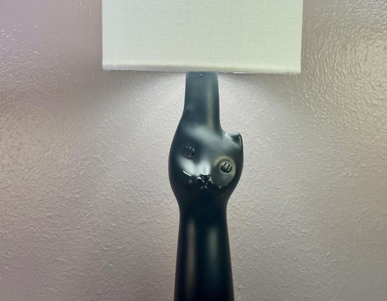 Black Cat Lamp - Etsy