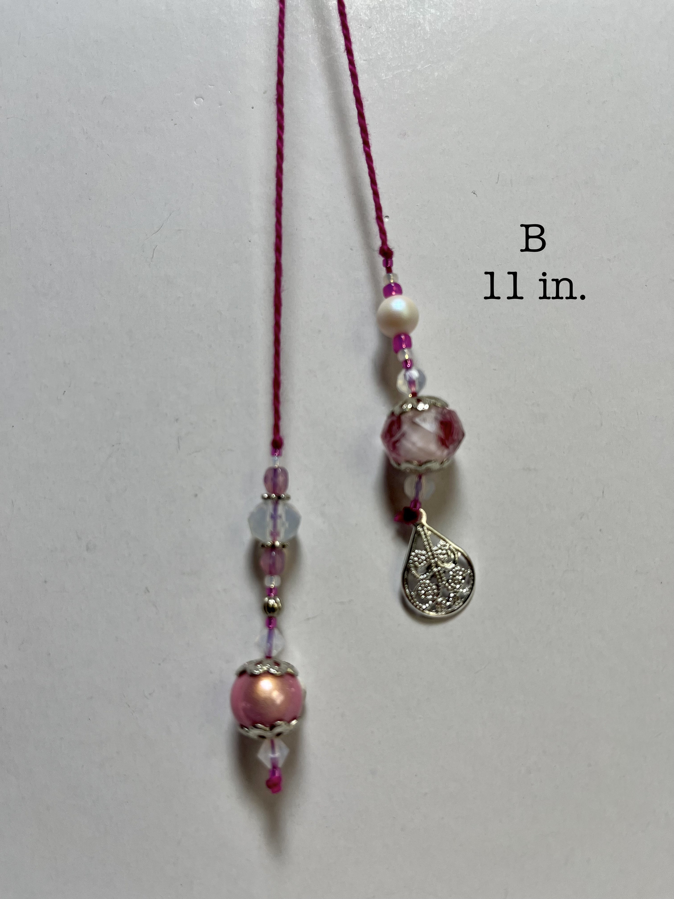 Beaded Hot Pink Bookmark - Etsy