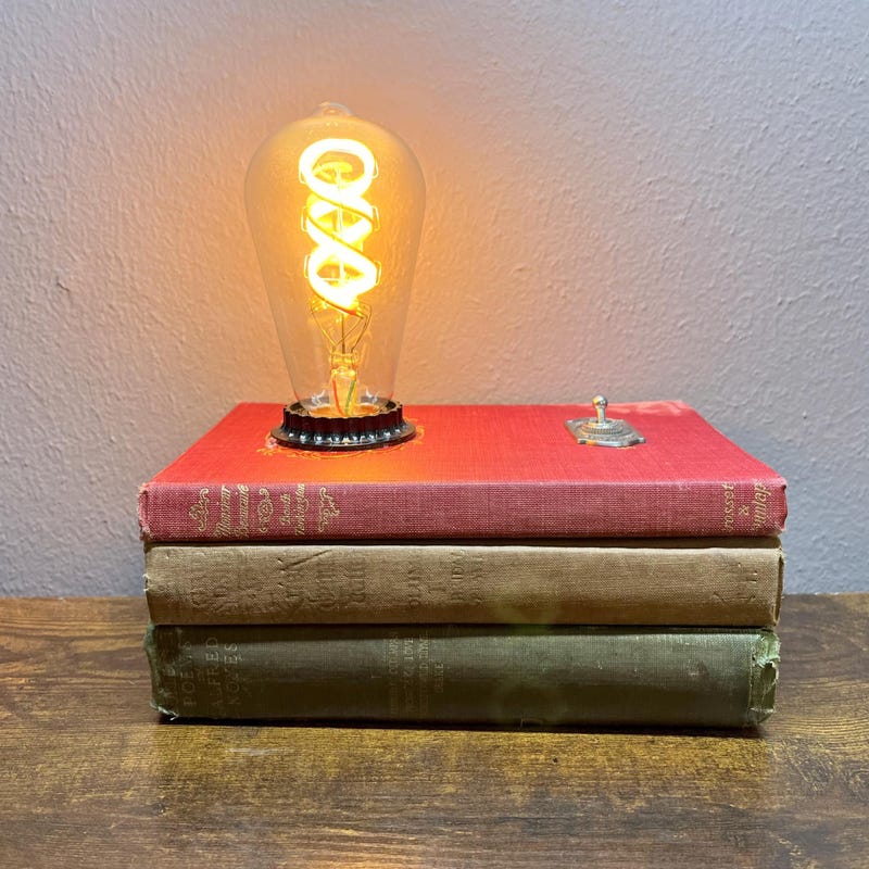 Book Lamp - Etsy