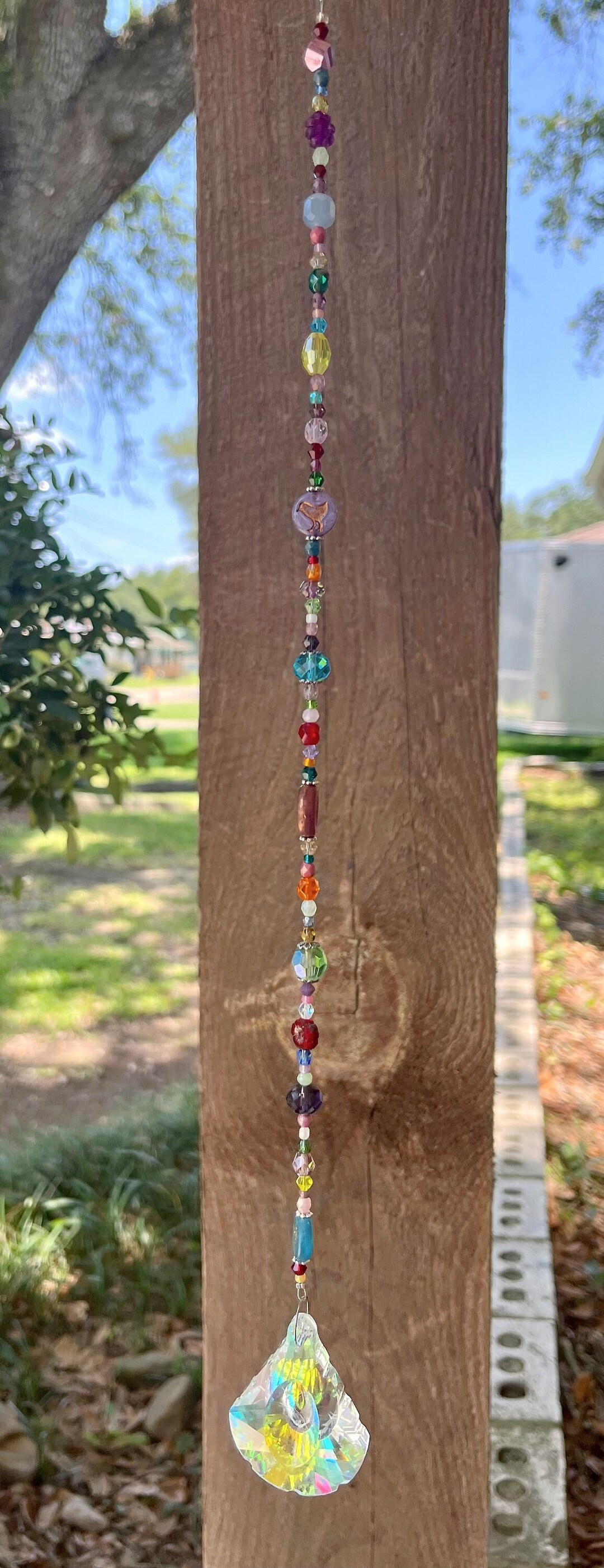 Fan Shaped Prism Sun Catcher - Etsy