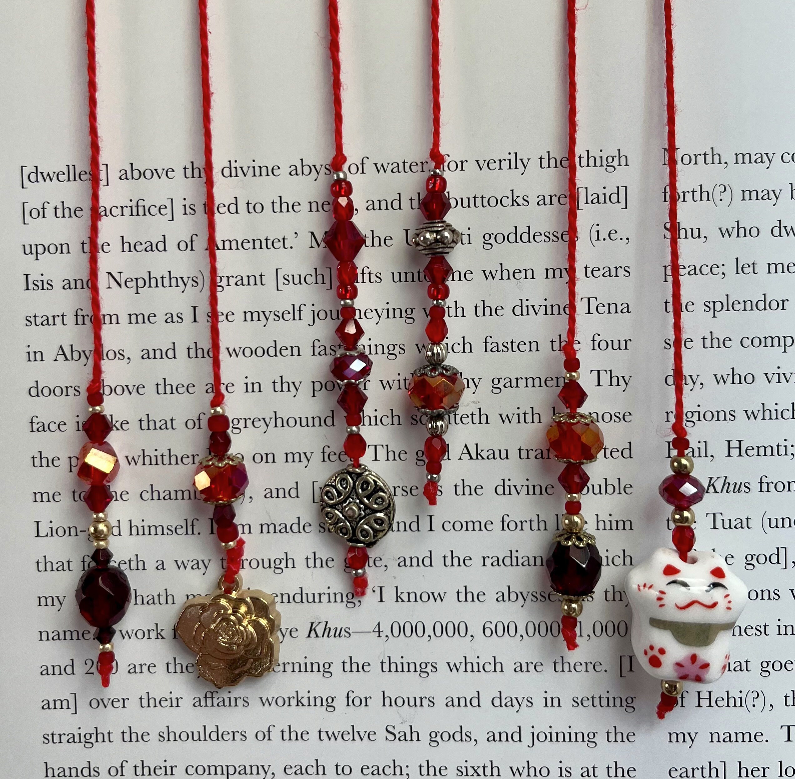 Beaded Red Bookmark - Etsy