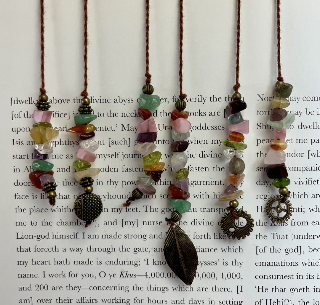 Beaded Stone Chip Bookmark - Etsy