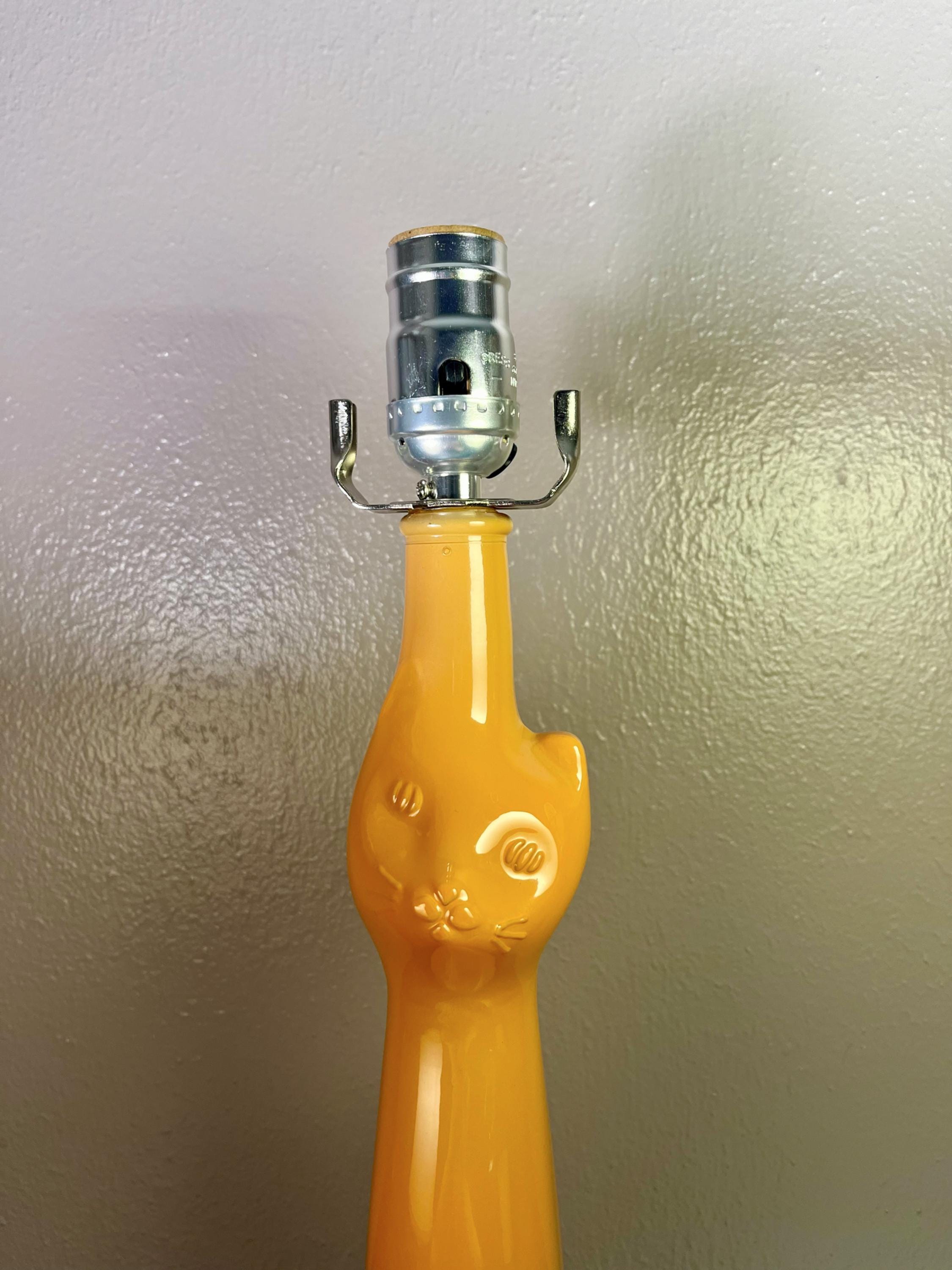 Orange Cat Lamp - Etsy