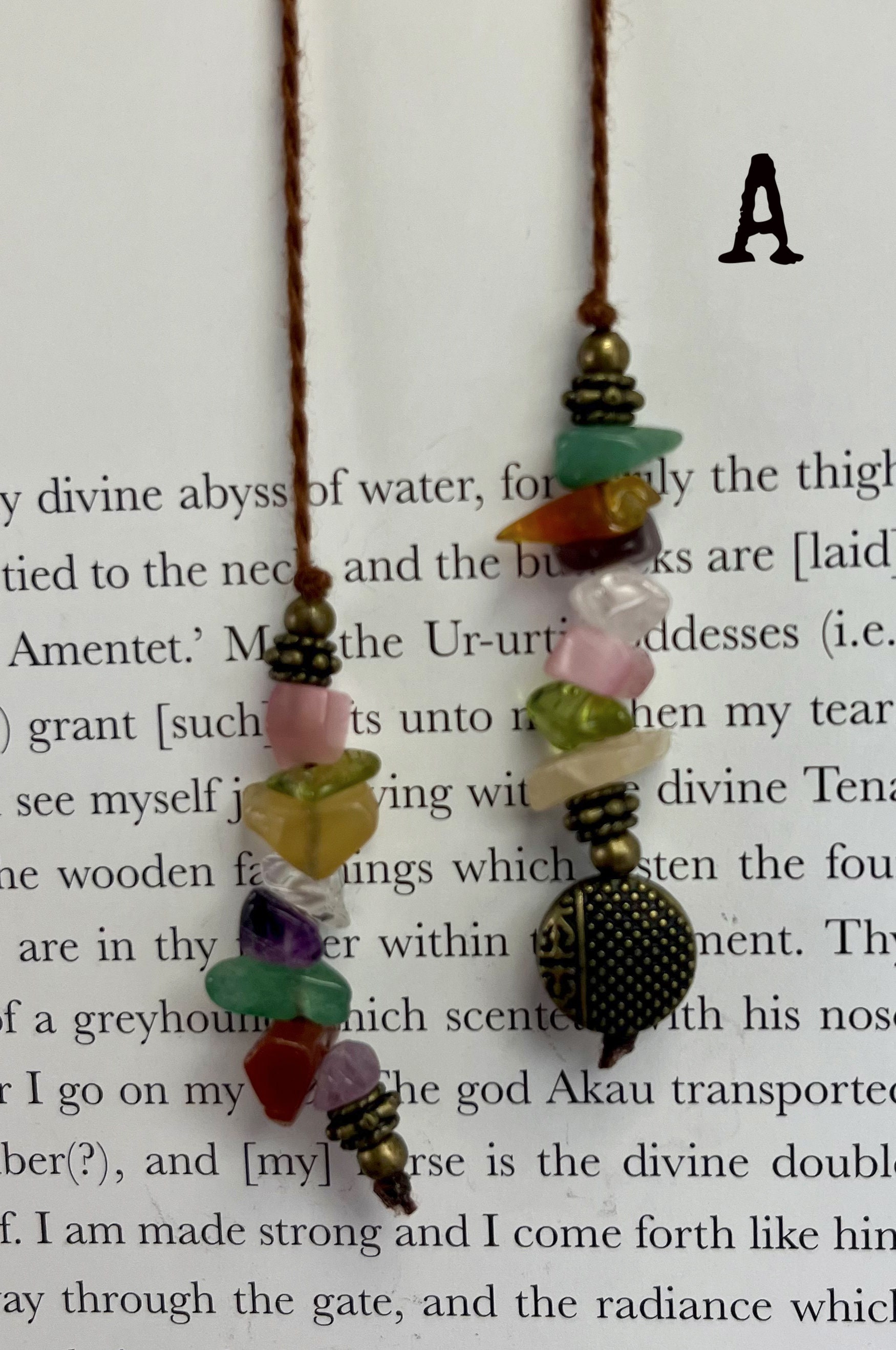 Beaded Stone Chip Bookmark - Etsy
