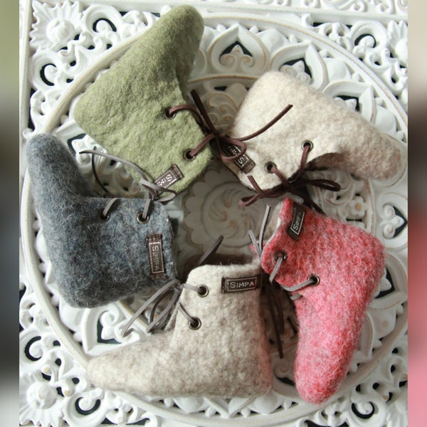 Felt Baby Booties - Etsy