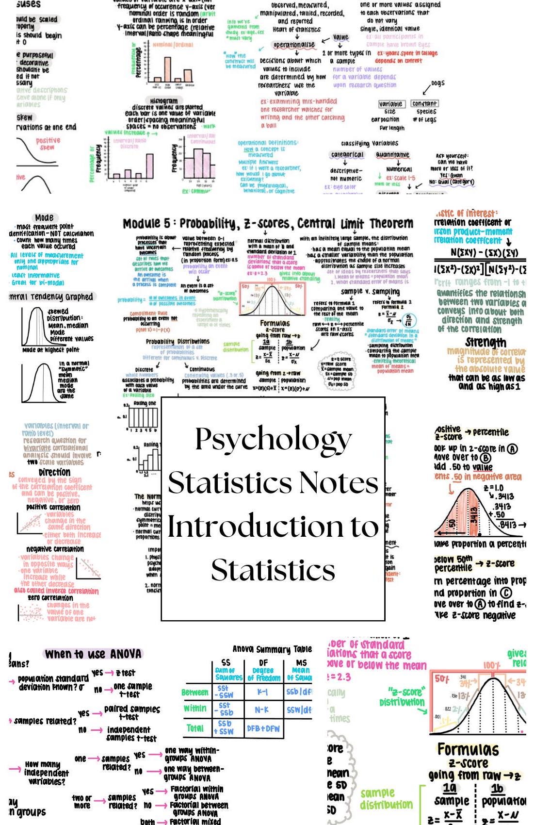 Introduction to Statistics Handwritten Notes (2 Pages) | Handwritten ...