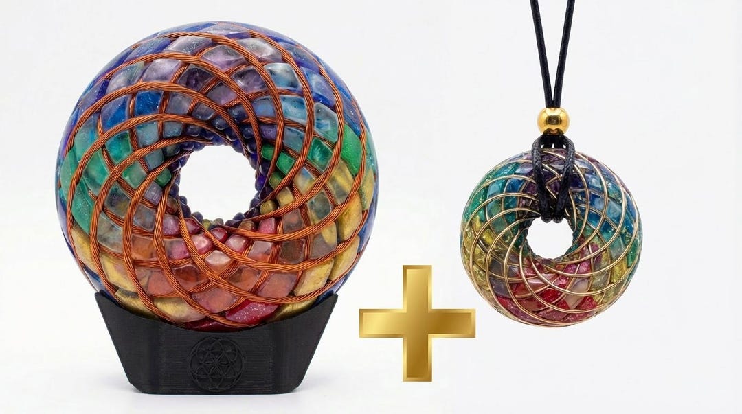 Torus PEMF Orgone Rodin Coil 7 Chakra Scalar Double Vortex Generator ...