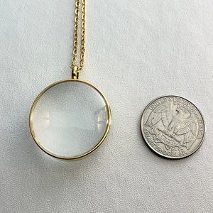 NEW Style Gold FLOATING LOCKET Stainless Steel and Glass on 18 Necklace ...