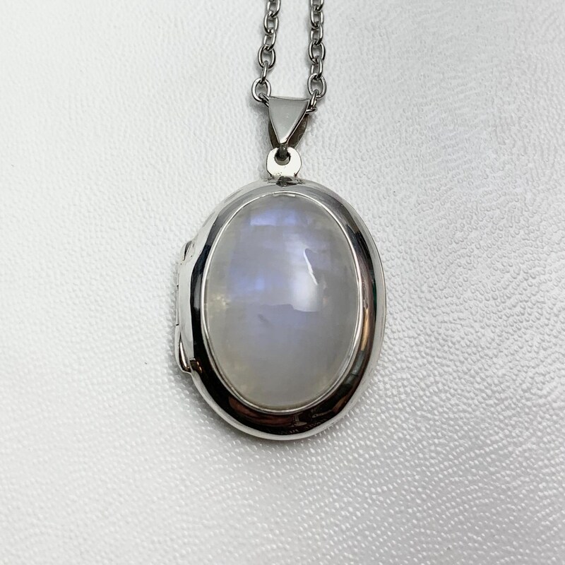 Moonstone Locket - Etsy