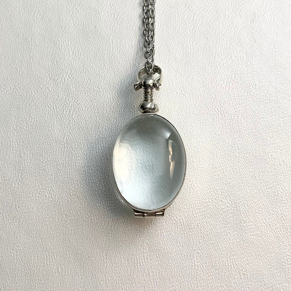 Silver Glass Lockets - Etsy