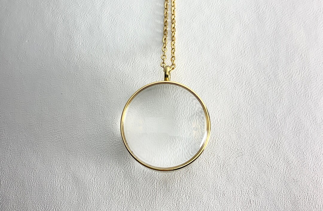 NEW Style Gold FLOATING LOCKET Stainless Steel and Glass on 18 Necklace ...