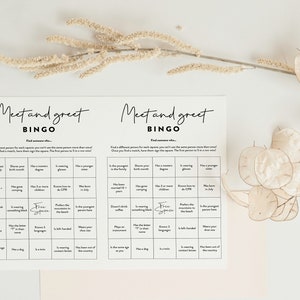 Meet and Greet Bingo - Party Icebreaker Game | Digital Download - Etsy
