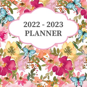 2022 - 2023 Floral Planner - Printable - US Letter - Etsy