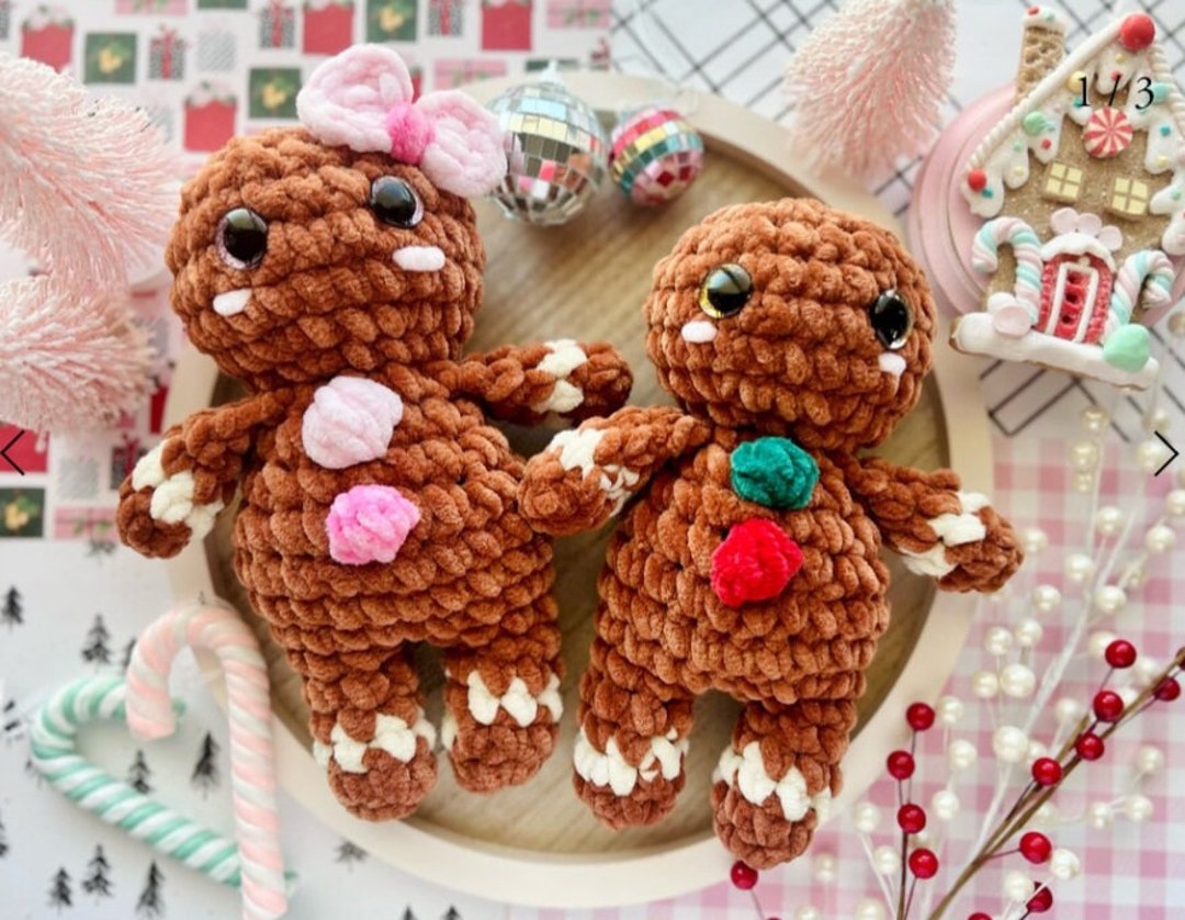 Gingerbread Plushie Gingerbread Girl Gingerbread Boy - Etsy