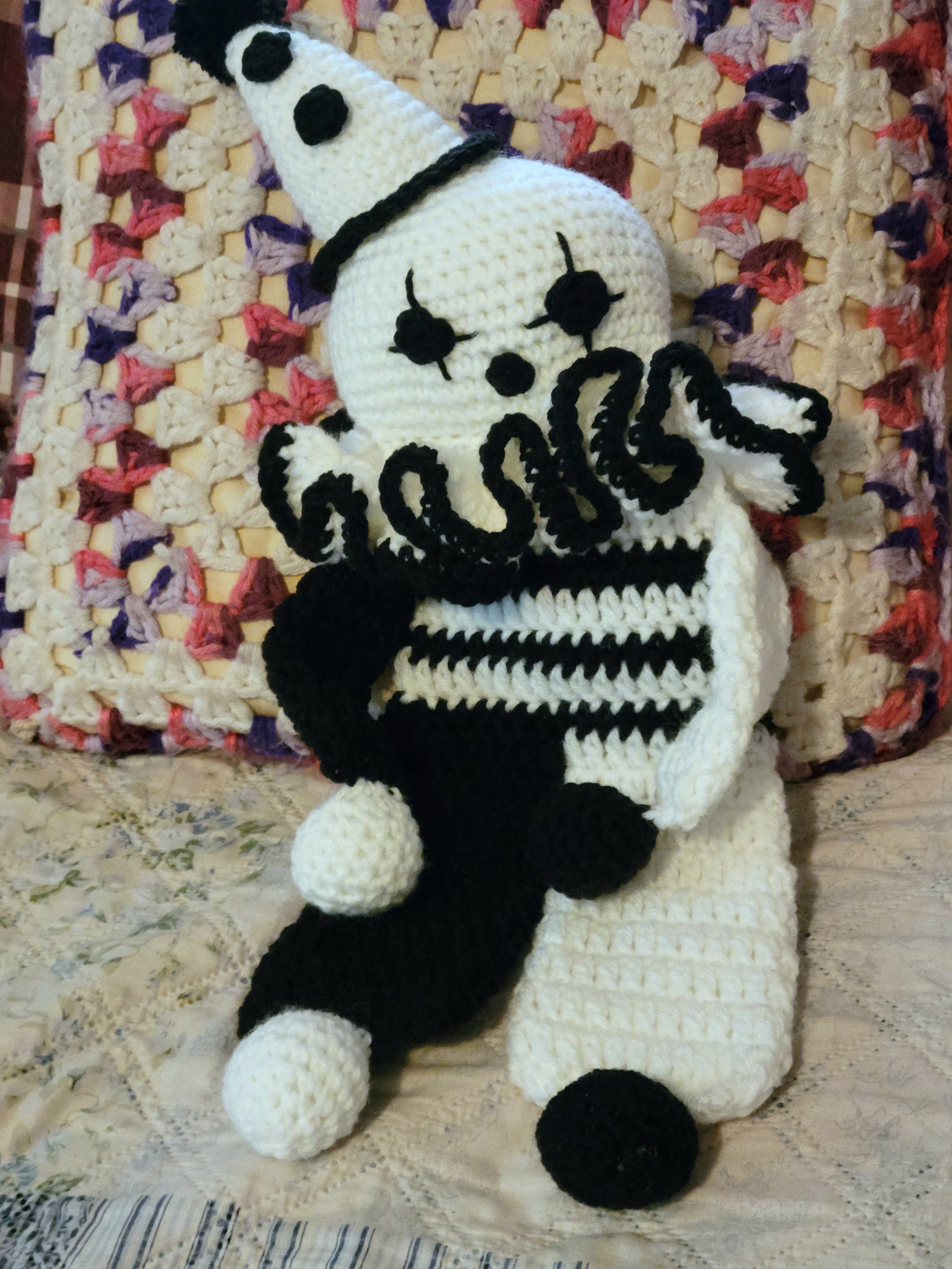 Clown Ragdoll, Pierott Clown, Crochet Clown - Etsy