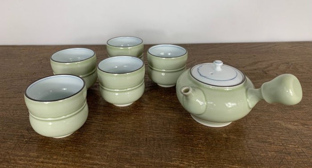Japanese Arita Tea Set Mint Green Porcelain Vintage 20th Century - Etsy
