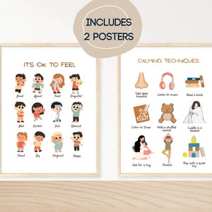 Preschool Calming Techniques Poster, Emotional Regulation Poster for ...