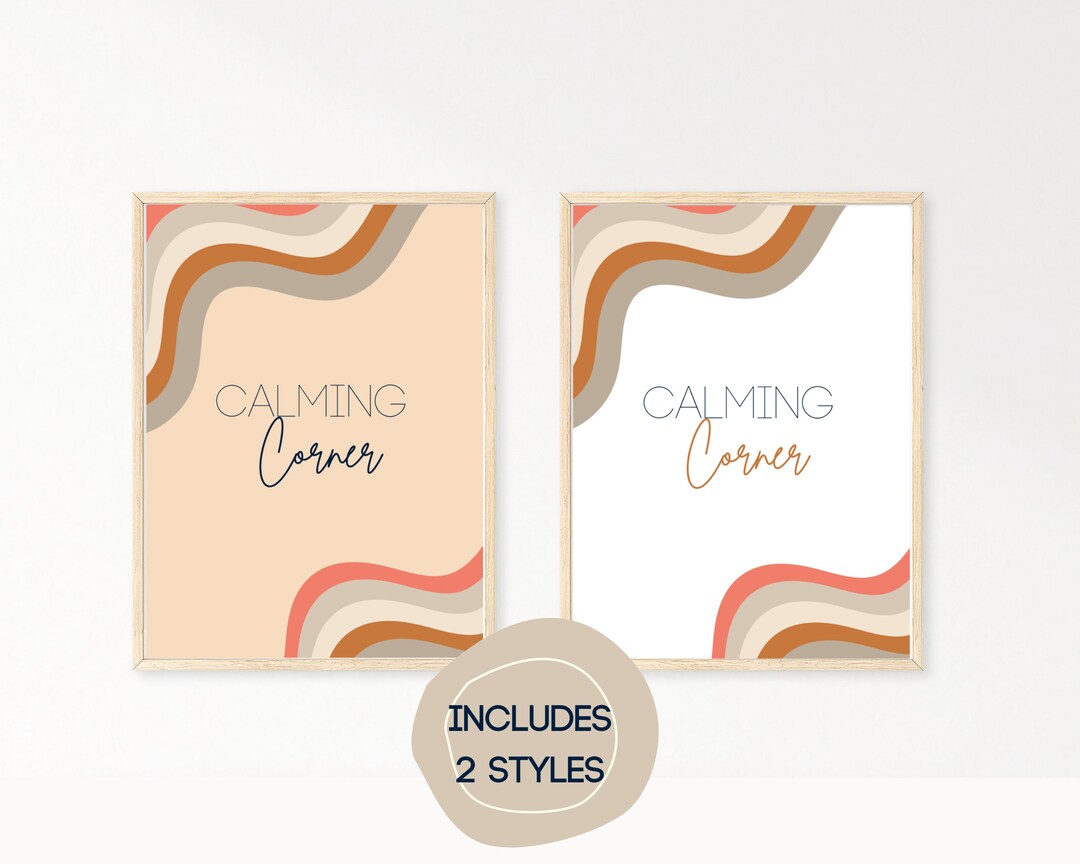 Calming Corner, Calm Down Zone, Educational Posters, Emotions Poster ...