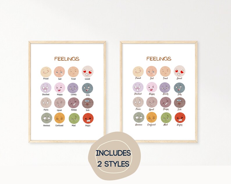 Feelings Poster, Educational Poster, Emotion Chart, Calming Corner ...