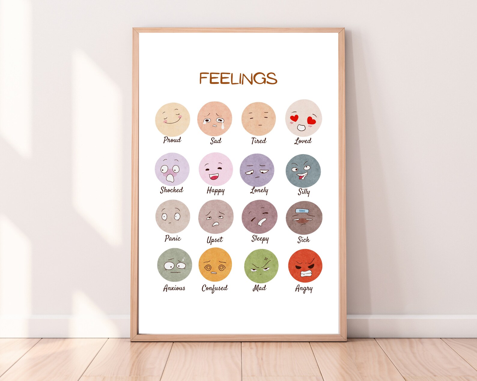 Feelings Poster, Educational Poster, Emotion Chart, Calming Corner ...