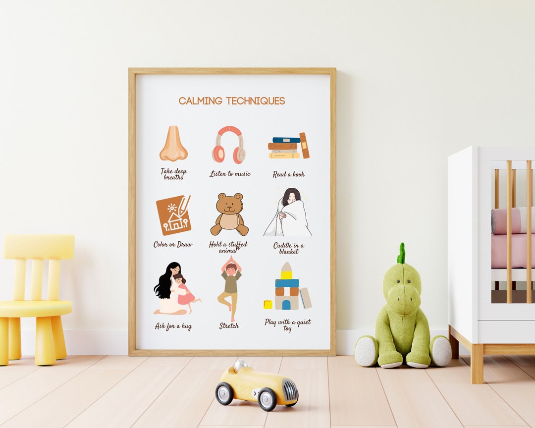 Preschool Calming Techniques Poster, Emotional Regulation Poster for ...