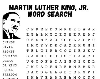 Martin Luther King Puzzle - Etsy