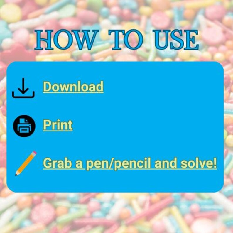 Candy Printable Word Search – Fun Food-themed Activity for Classrooms ...