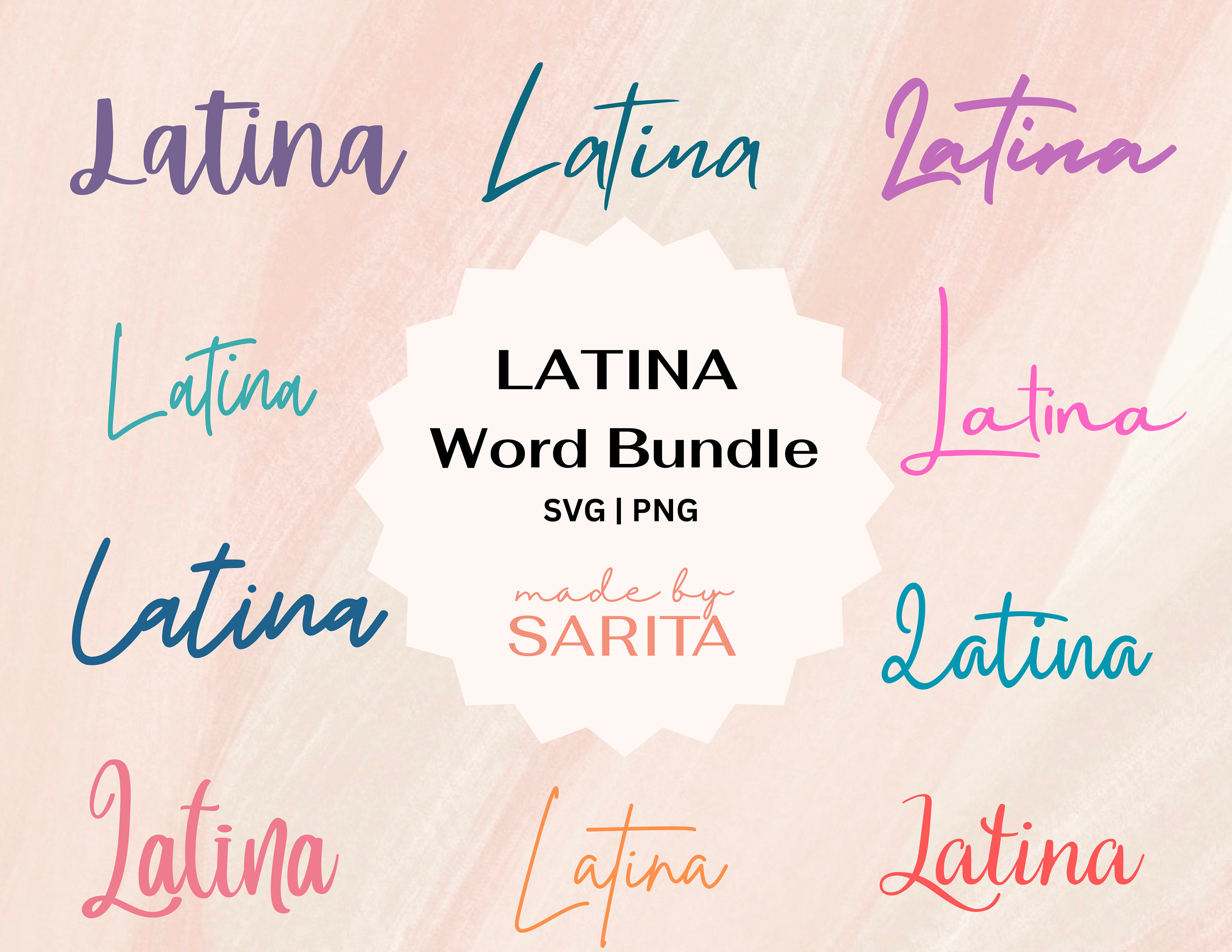 LATINA, Latina SVG PNG Bundle, Latina Svg Png, Latina Word, Latina Font ...