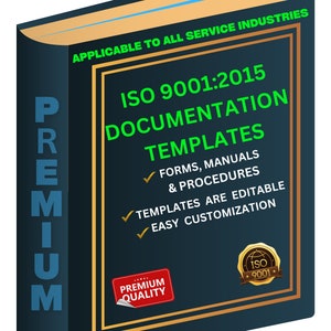 ISO 9001: 2015 Document Templates - Quality Management System (QMS ...