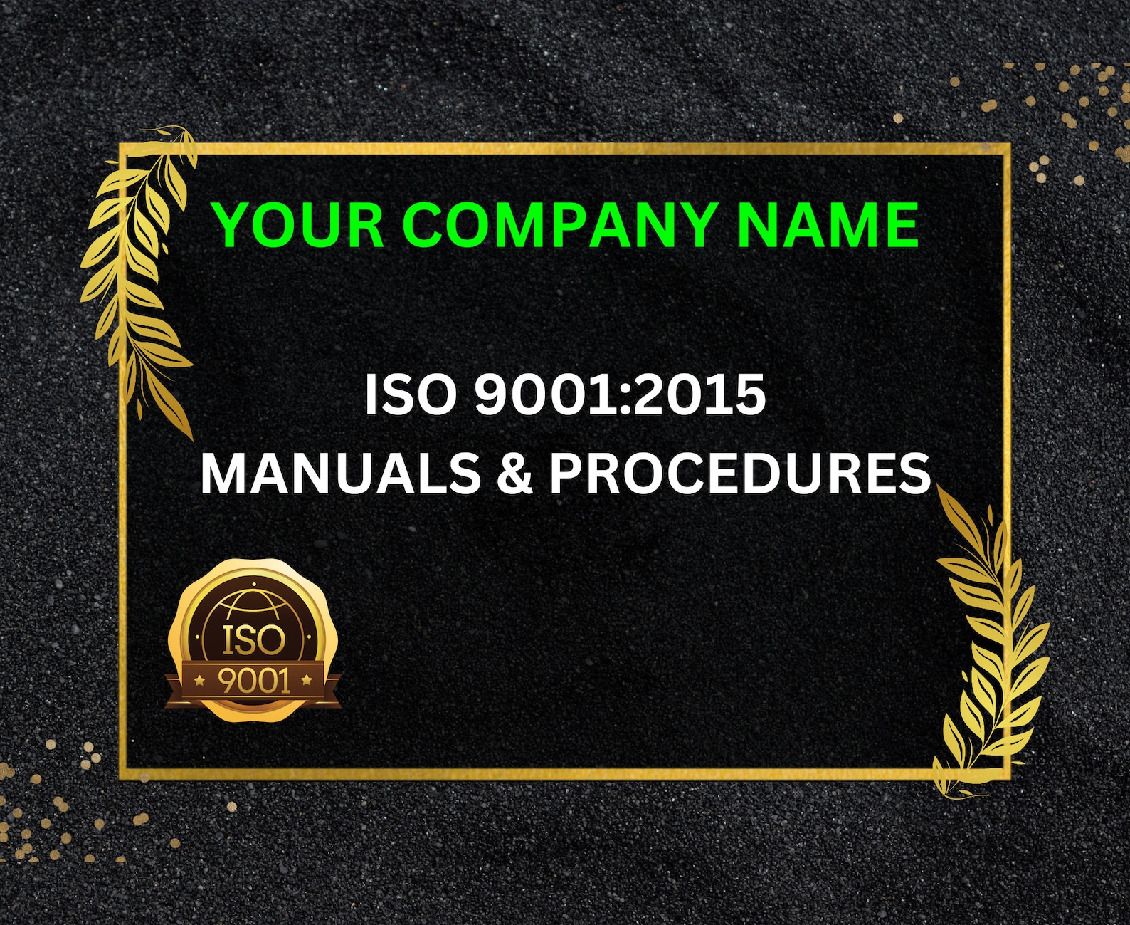 ISO 9001: 2015 Document Templates - Quality Management System (QMS ...