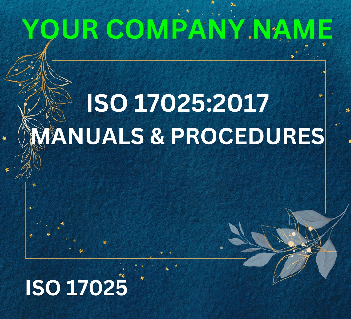 ISO 17025: 2017 Document Templates - Laboratory Management System - Etsy