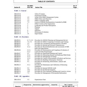 ISO 45001 Document Templates - Etsy